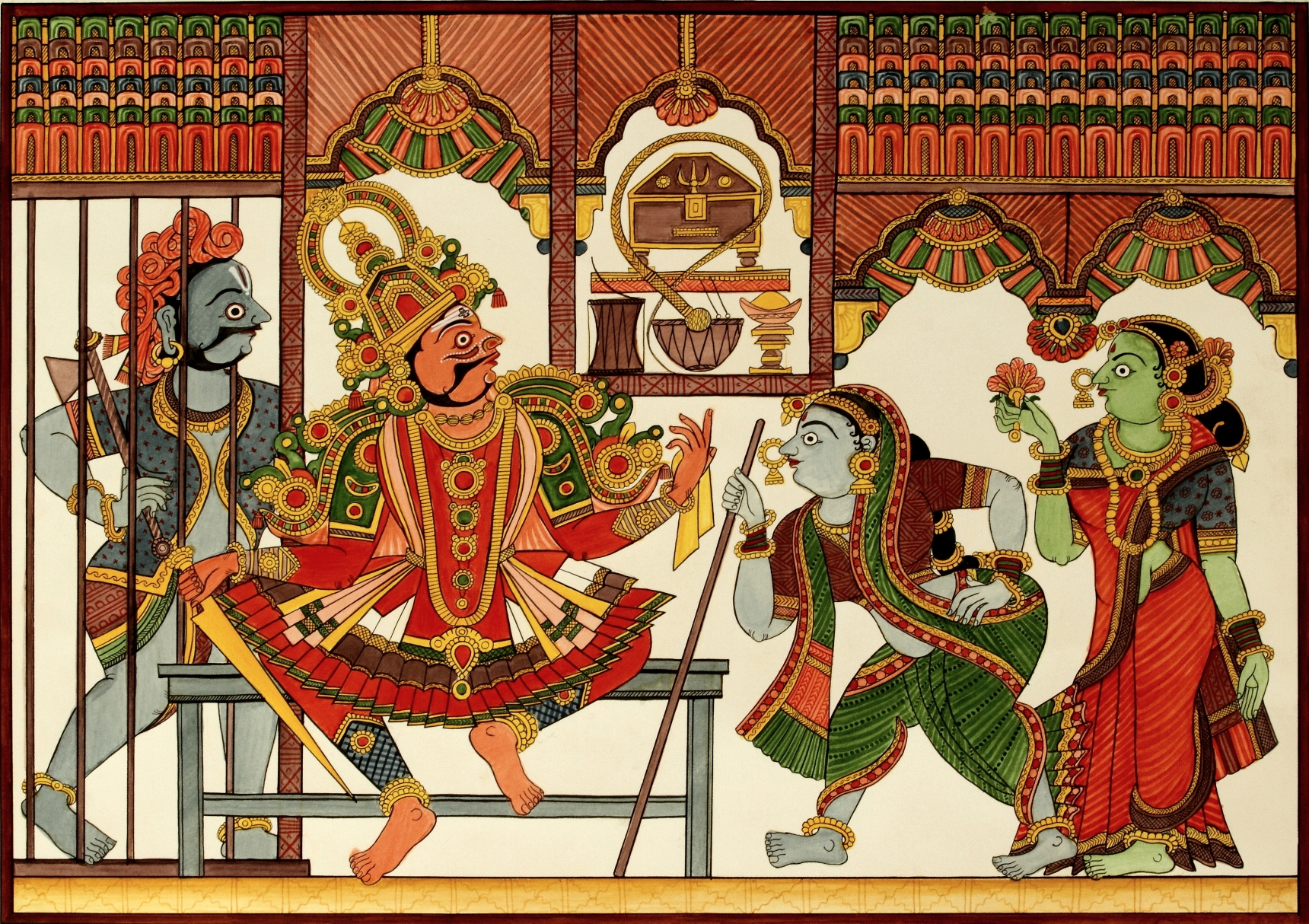 Mahabharata in Chitrakathi | Sahapedia