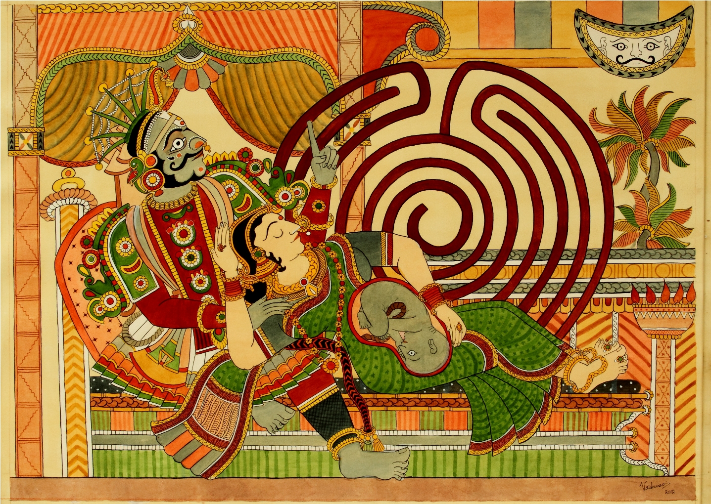 Mahabharata in Chitrakathi | Sahapedia