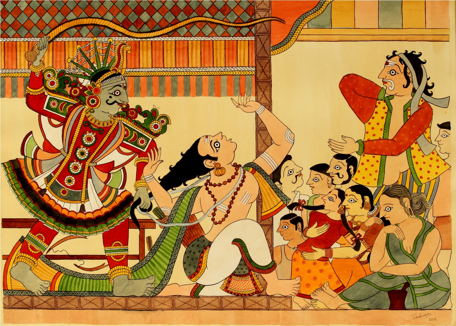 Mahabharata in Chitrakathi | Sahapedia