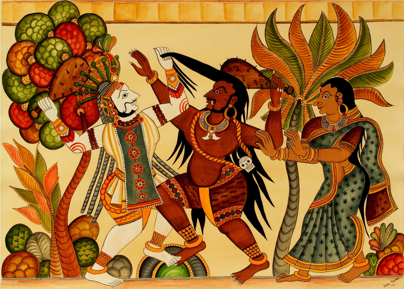 Mahabharata in Chitrakathi | Sahapedia