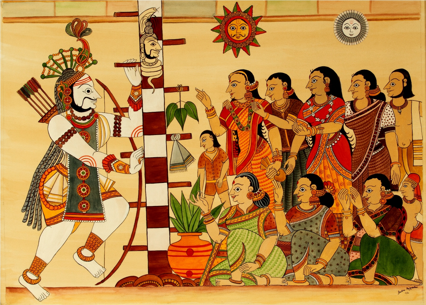 Mahabharata in Chitrakathi | Sahapedia