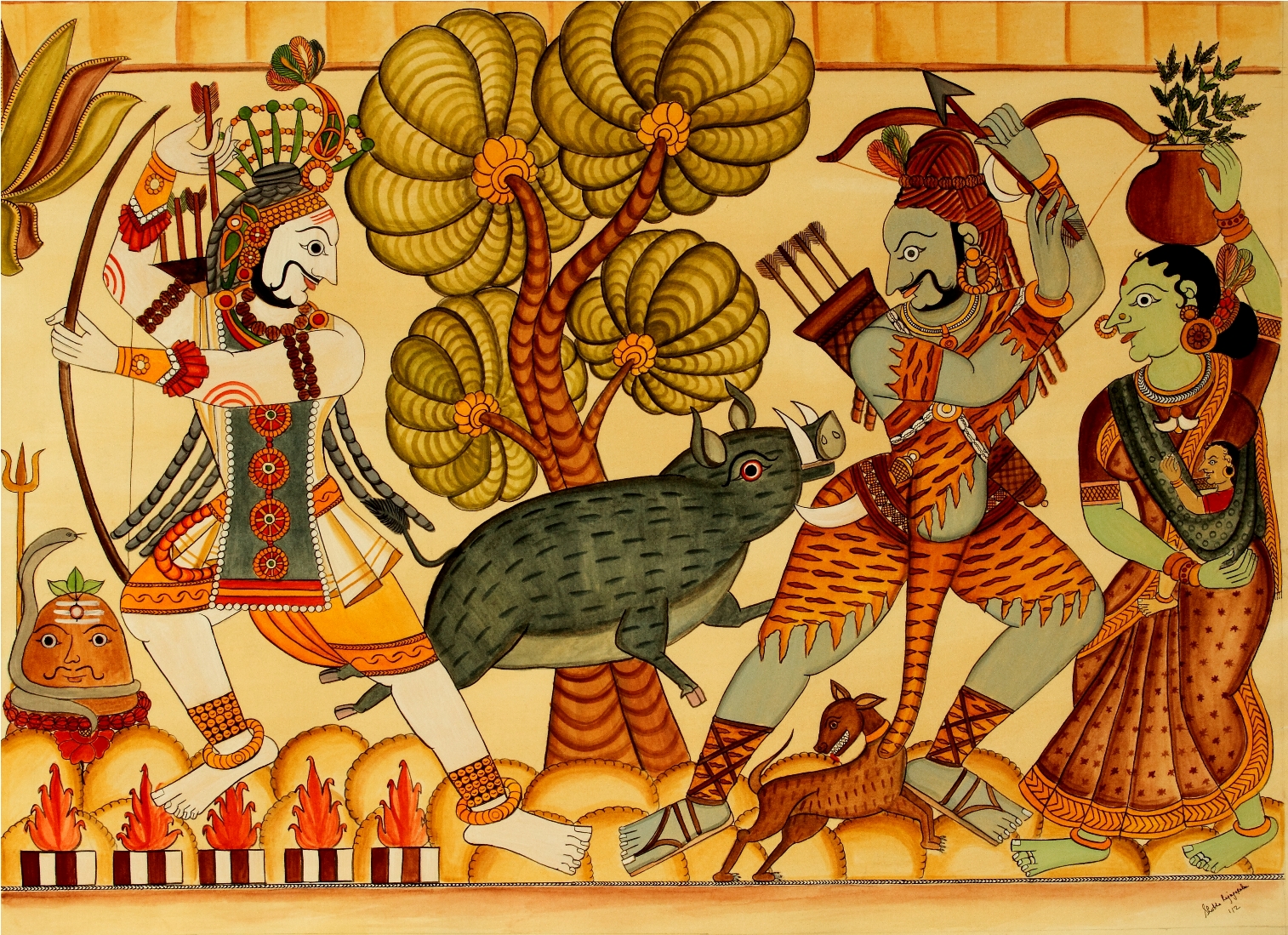 Mahabharata in Chitrakathi | Sahapedia