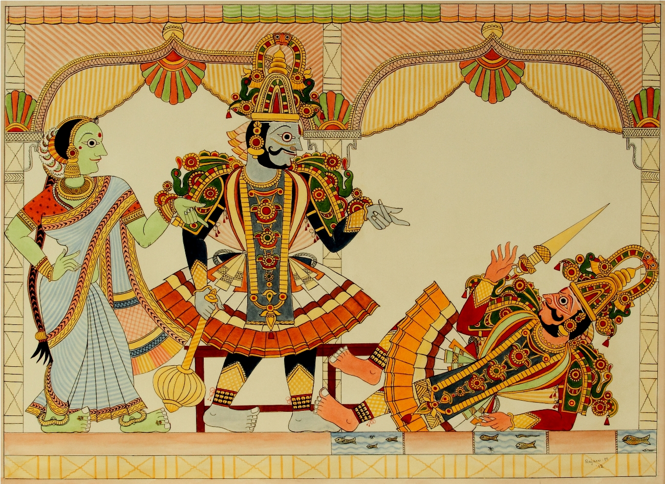 Mahabharata in Chitrakathi | Sahapedia