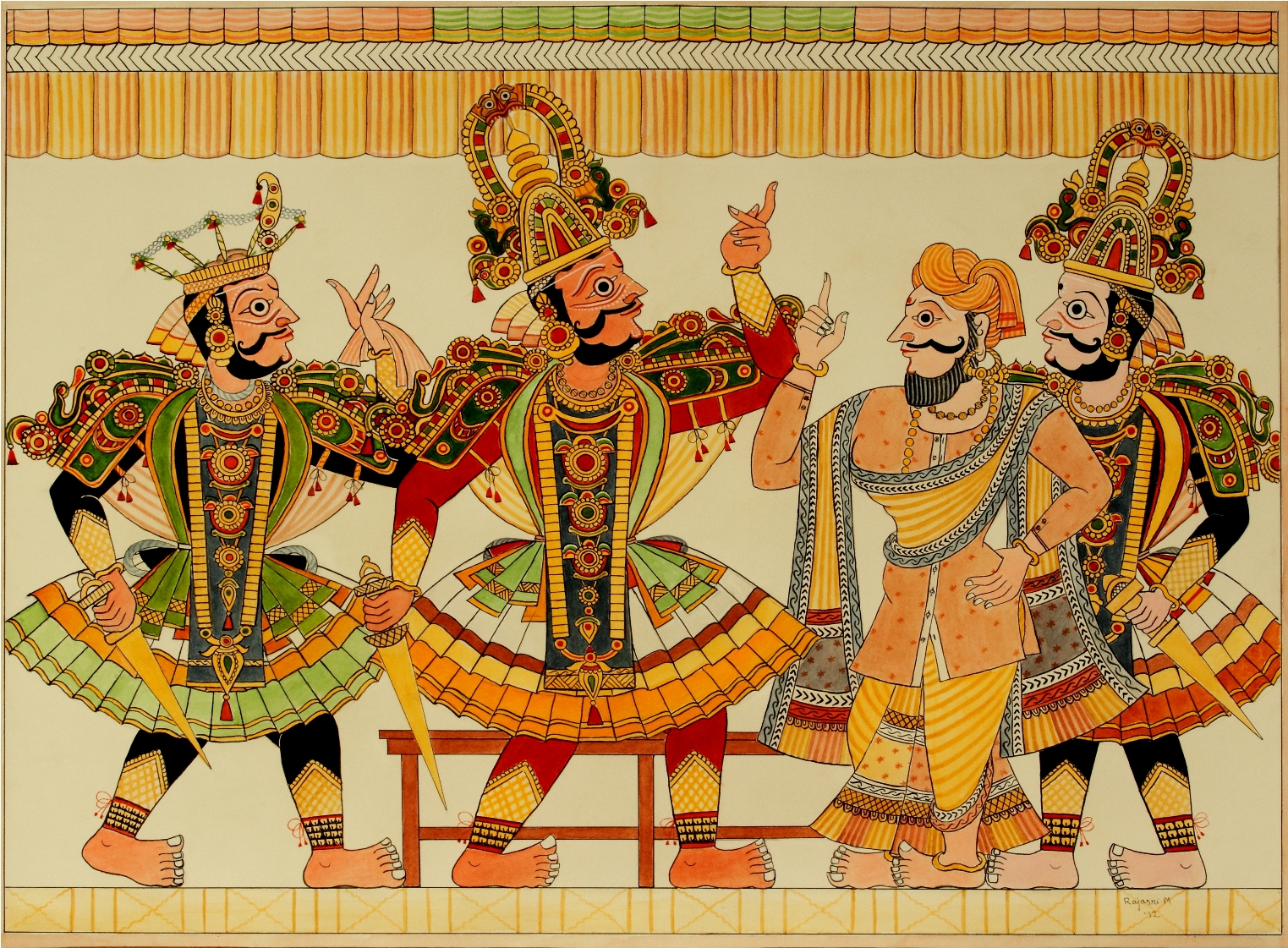 Mahabharata in Chitrakathi | Sahapedia