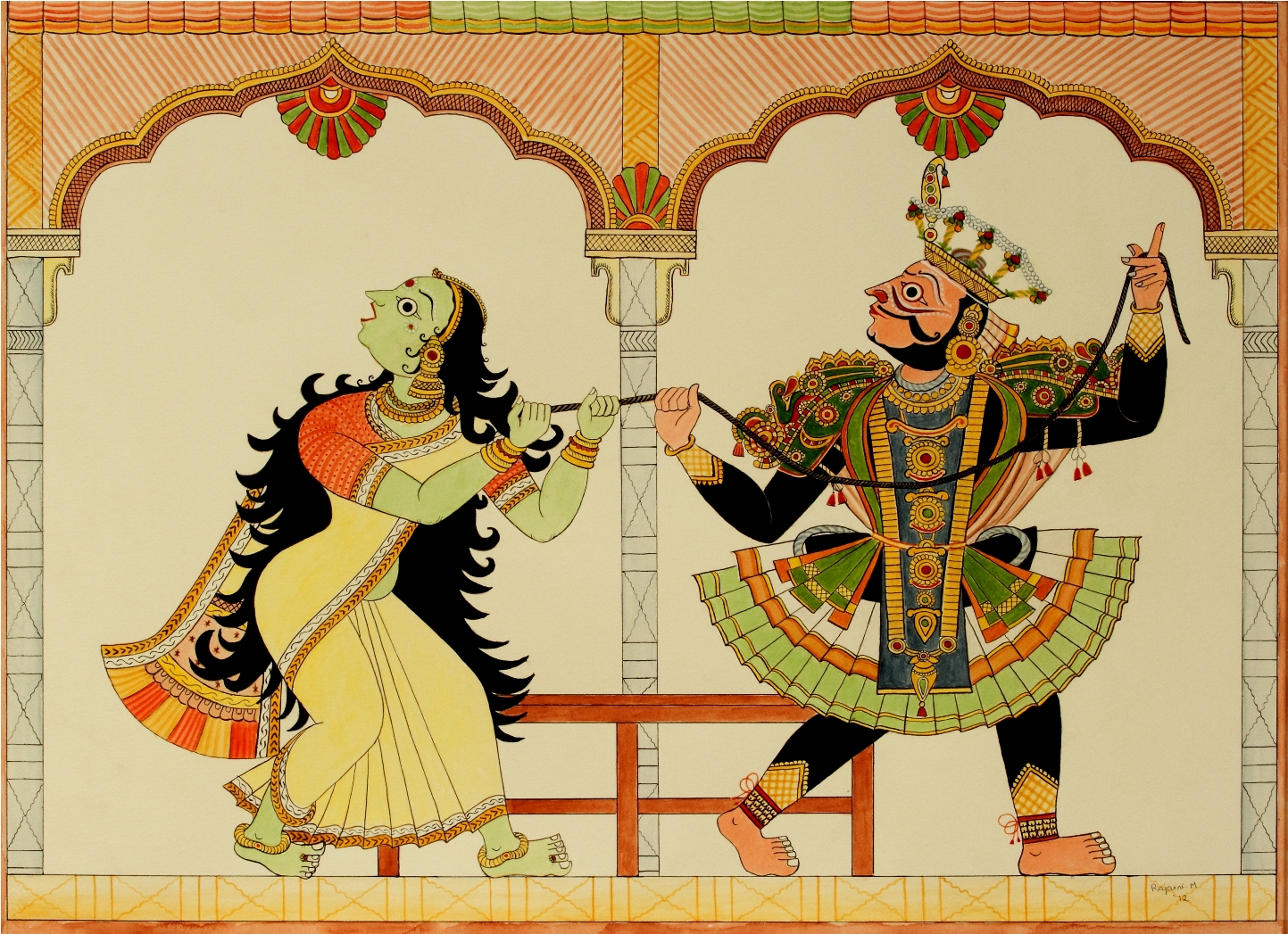 Mahabharata in Chitrakathi | Sahapedia