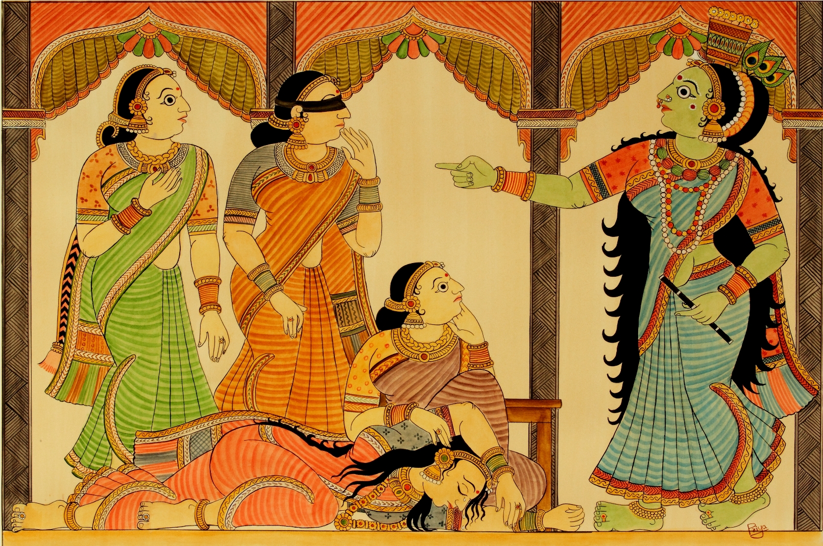 Mahabharata in Chitrakathi | Sahapedia