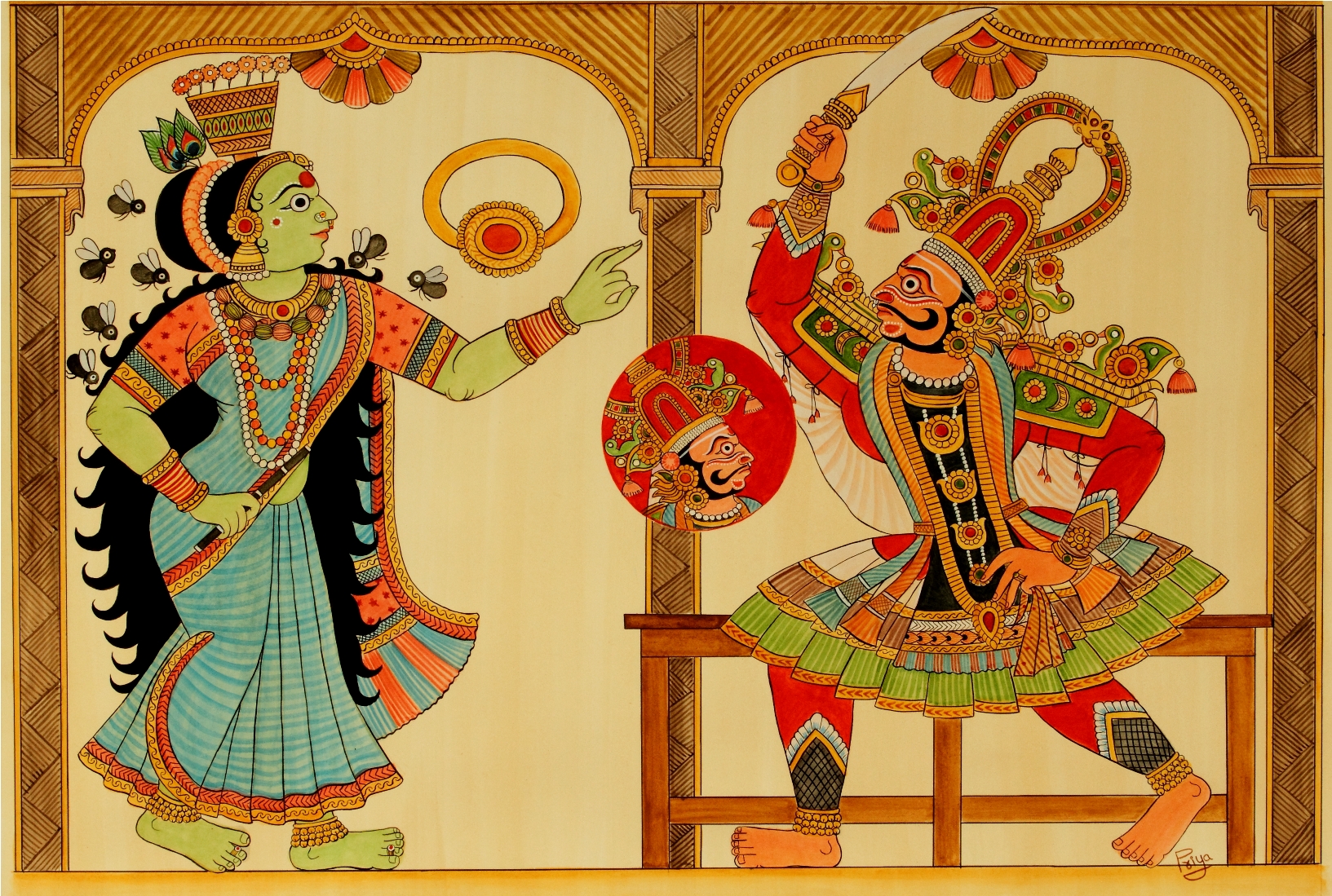 Mahabharata in Chitrakathi | Sahapedia