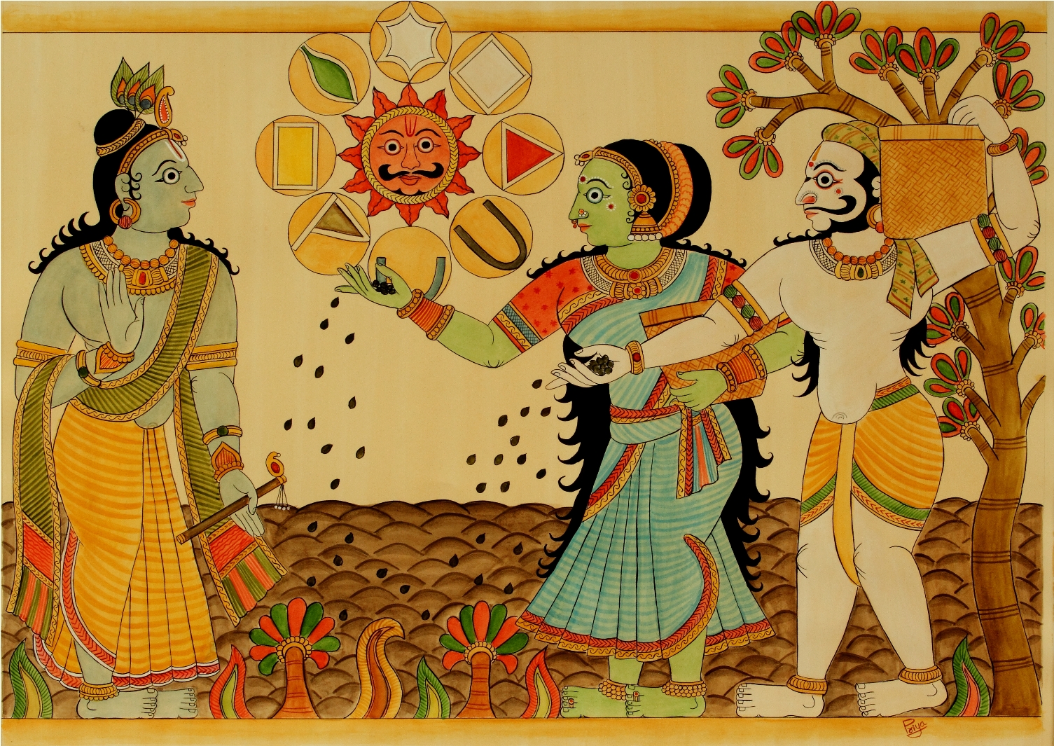 Mahabharata in Chitrakathi | Sahapedia