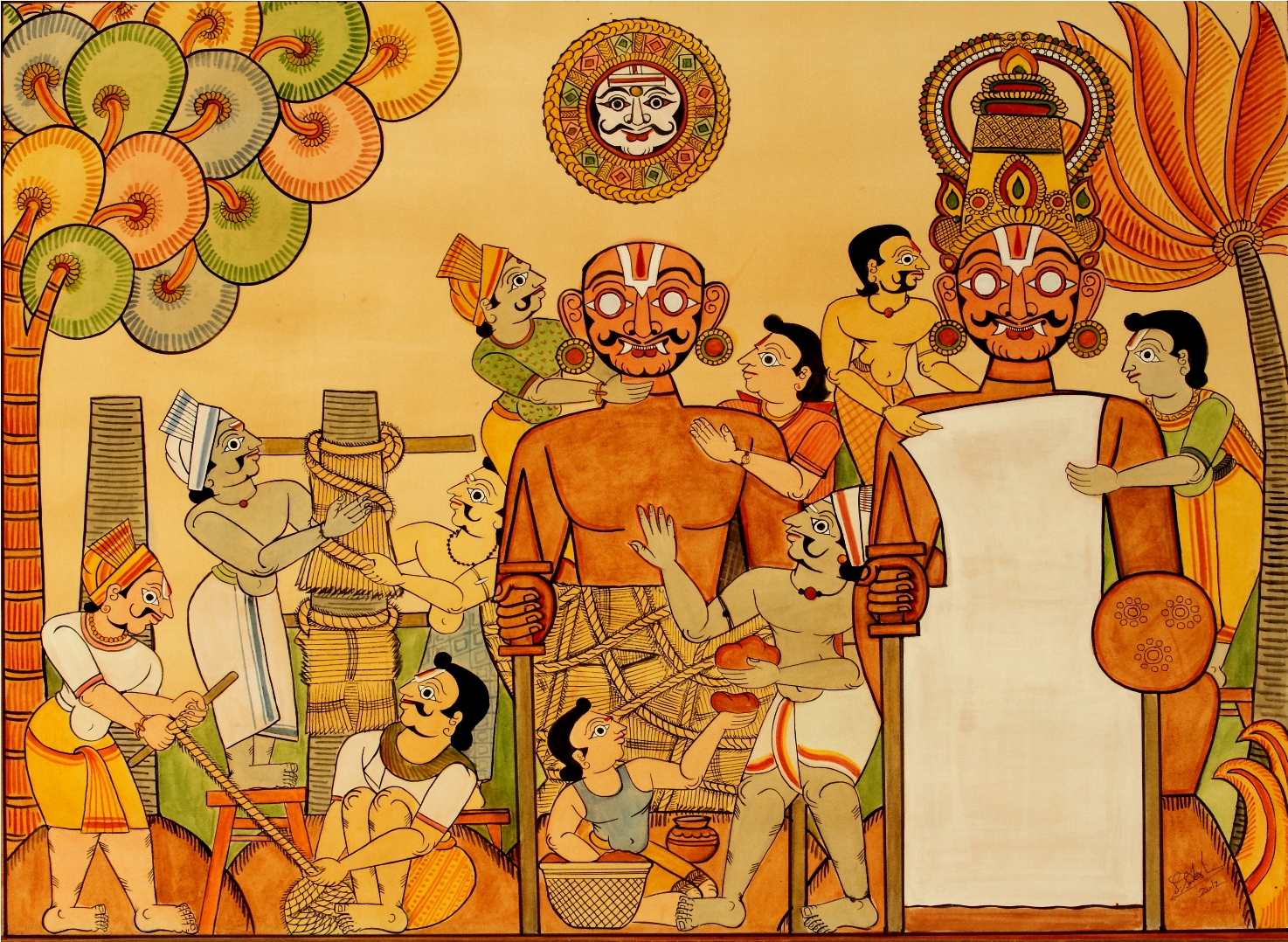 Mahabharata in Chitrakathi | Sahapedia