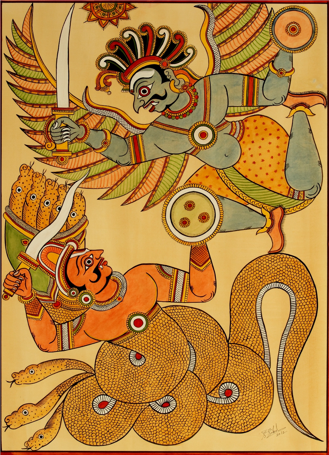 Mahabharata in Chitrakathi | Sahapedia