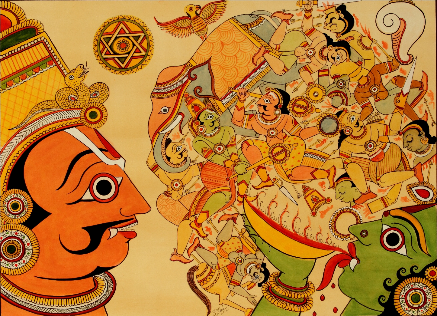 Mahabharata in Chitrakathi | Sahapedia