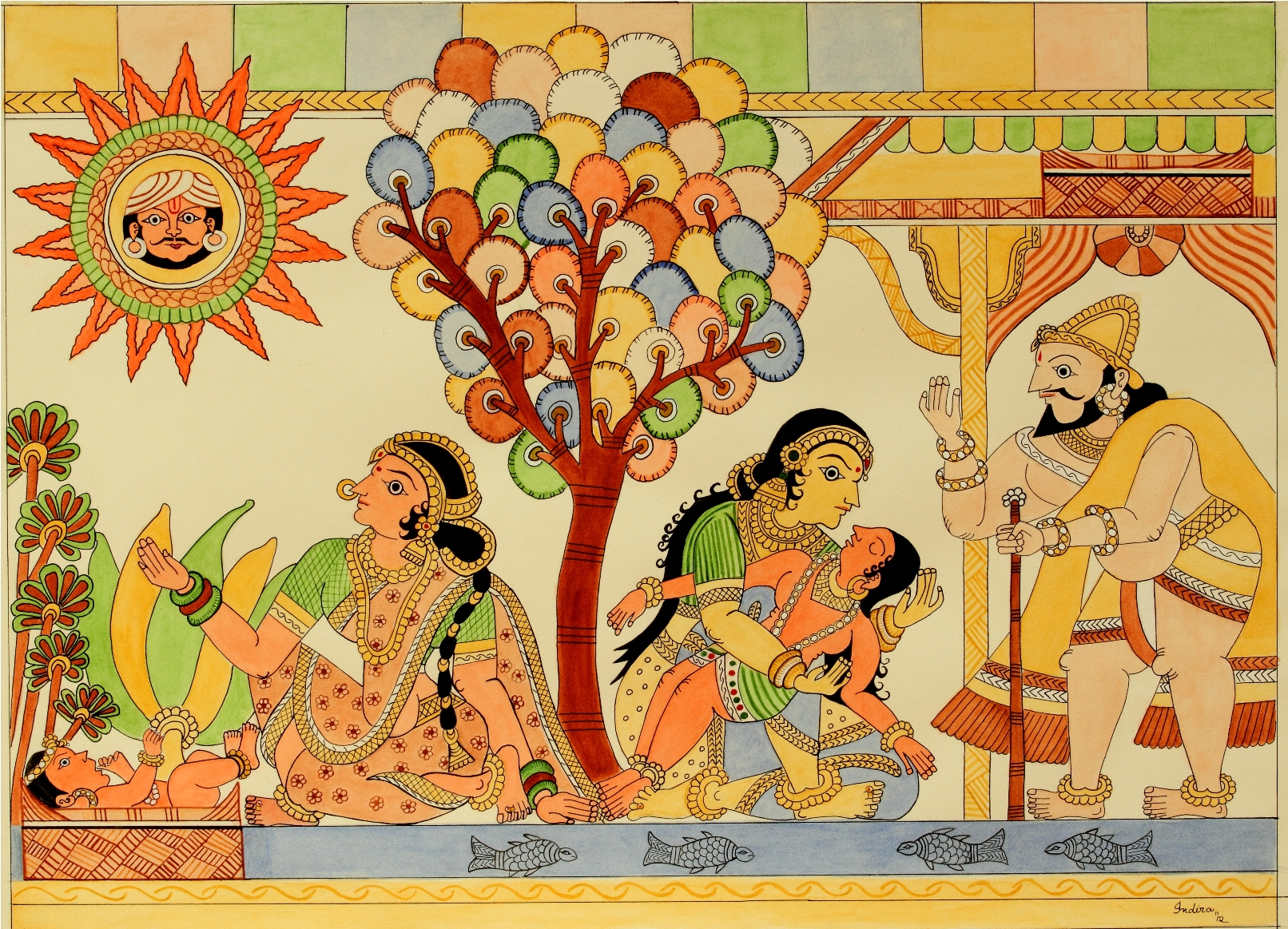 Mahabharata in Chitrakathi | Sahapedia