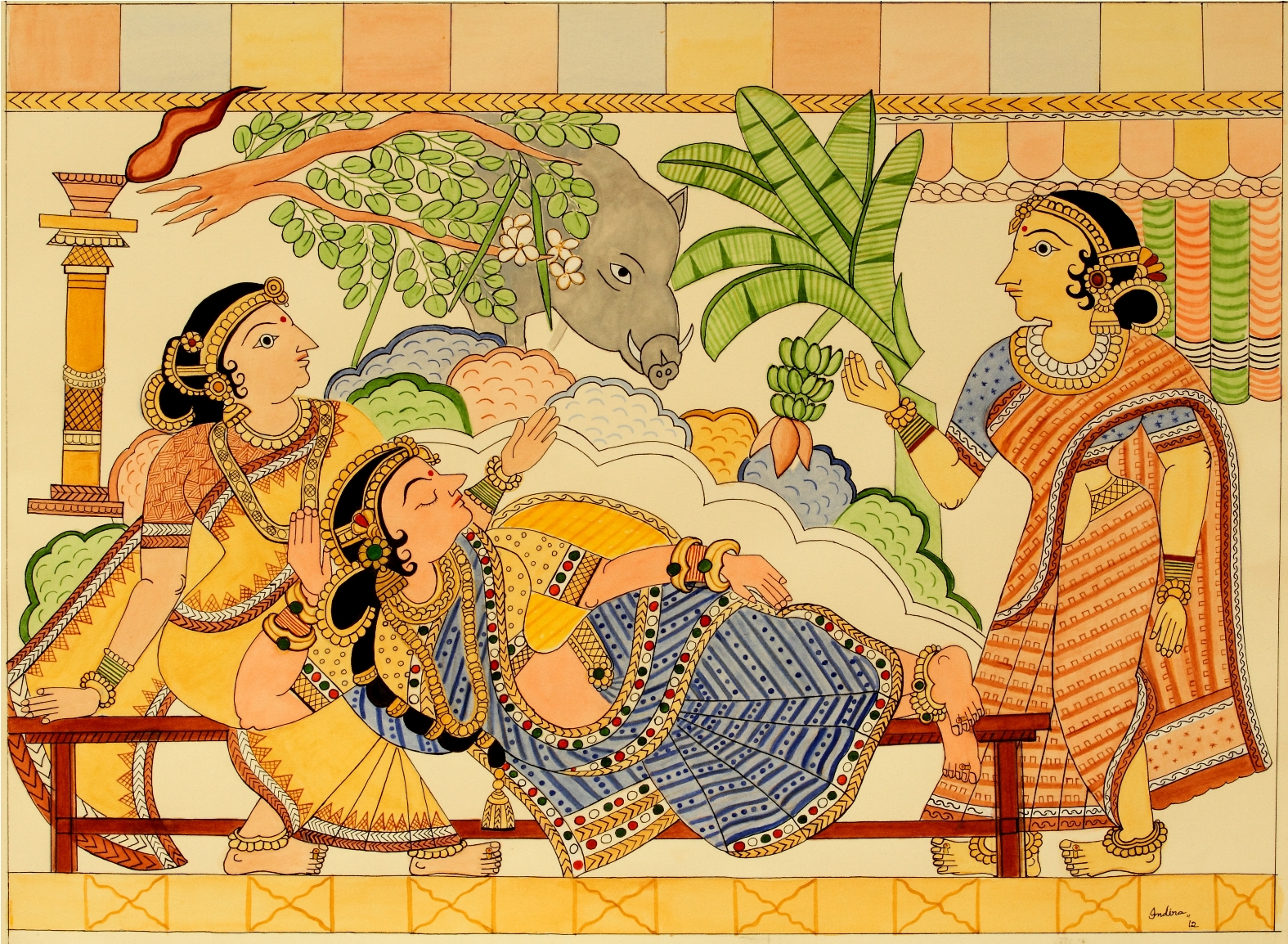 Mahabharata in Chitrakathi | Sahapedia