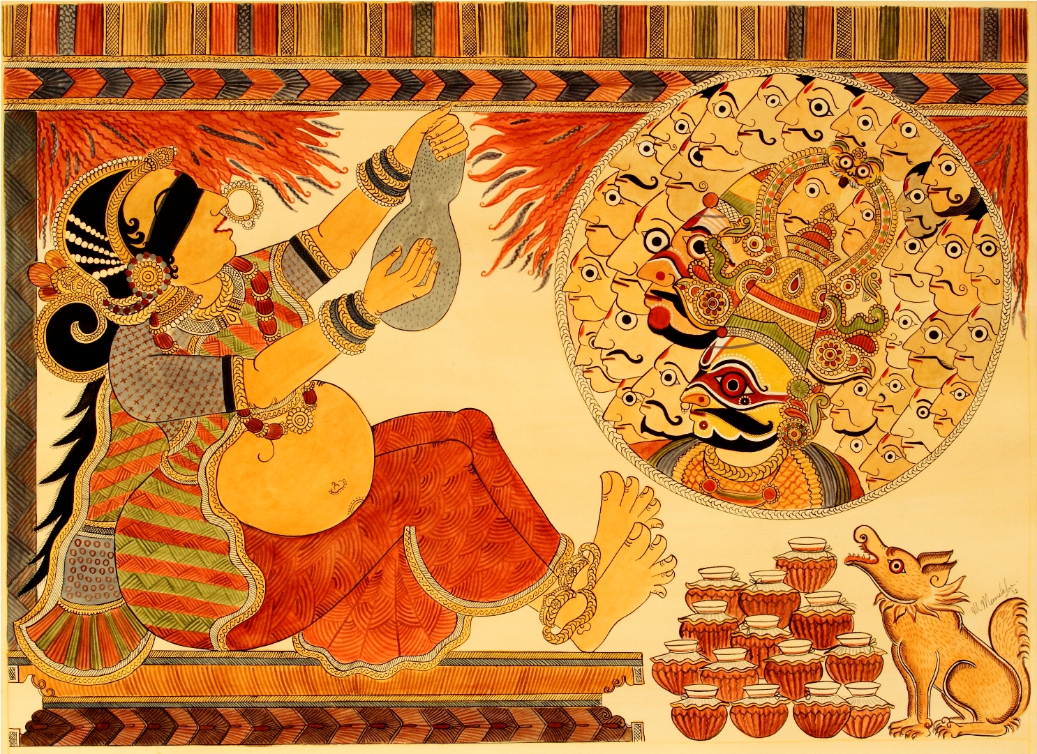 Mahabharata in Chitrakathi | Sahapedia