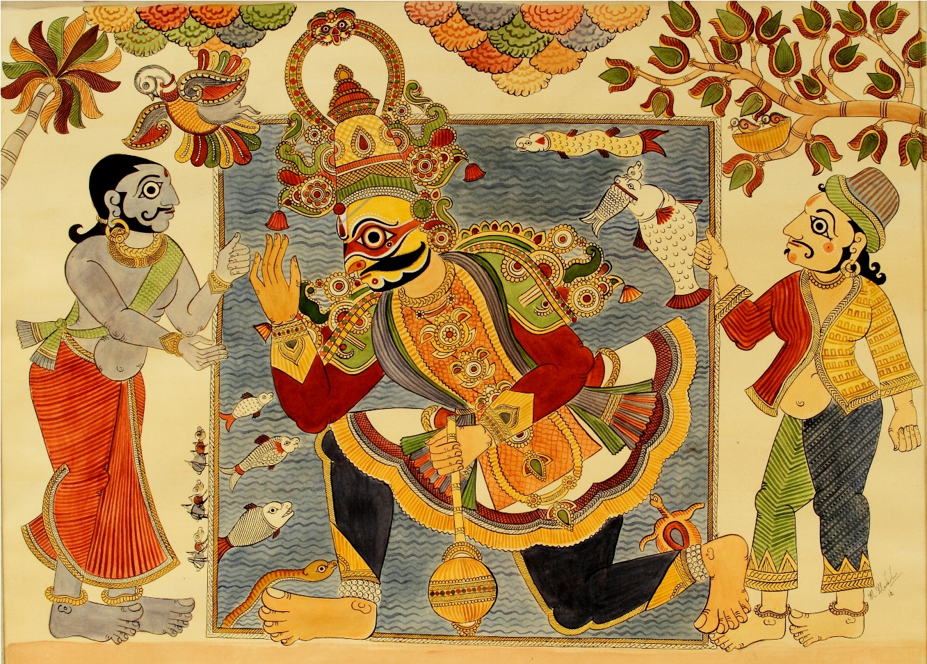 Mahabharata in Chitrakathi | Sahapedia