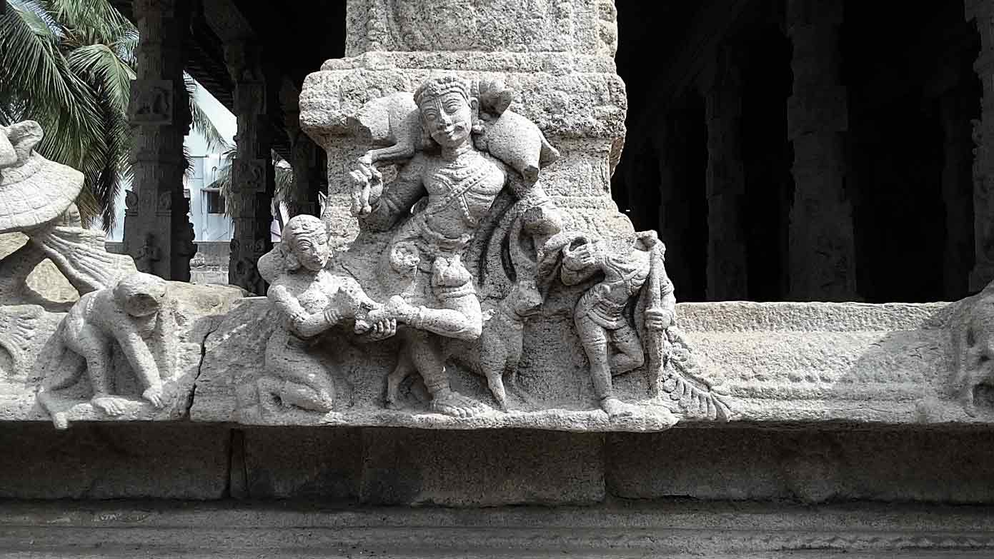 Kuravar Sculptures in Mandapas | Sahapedia