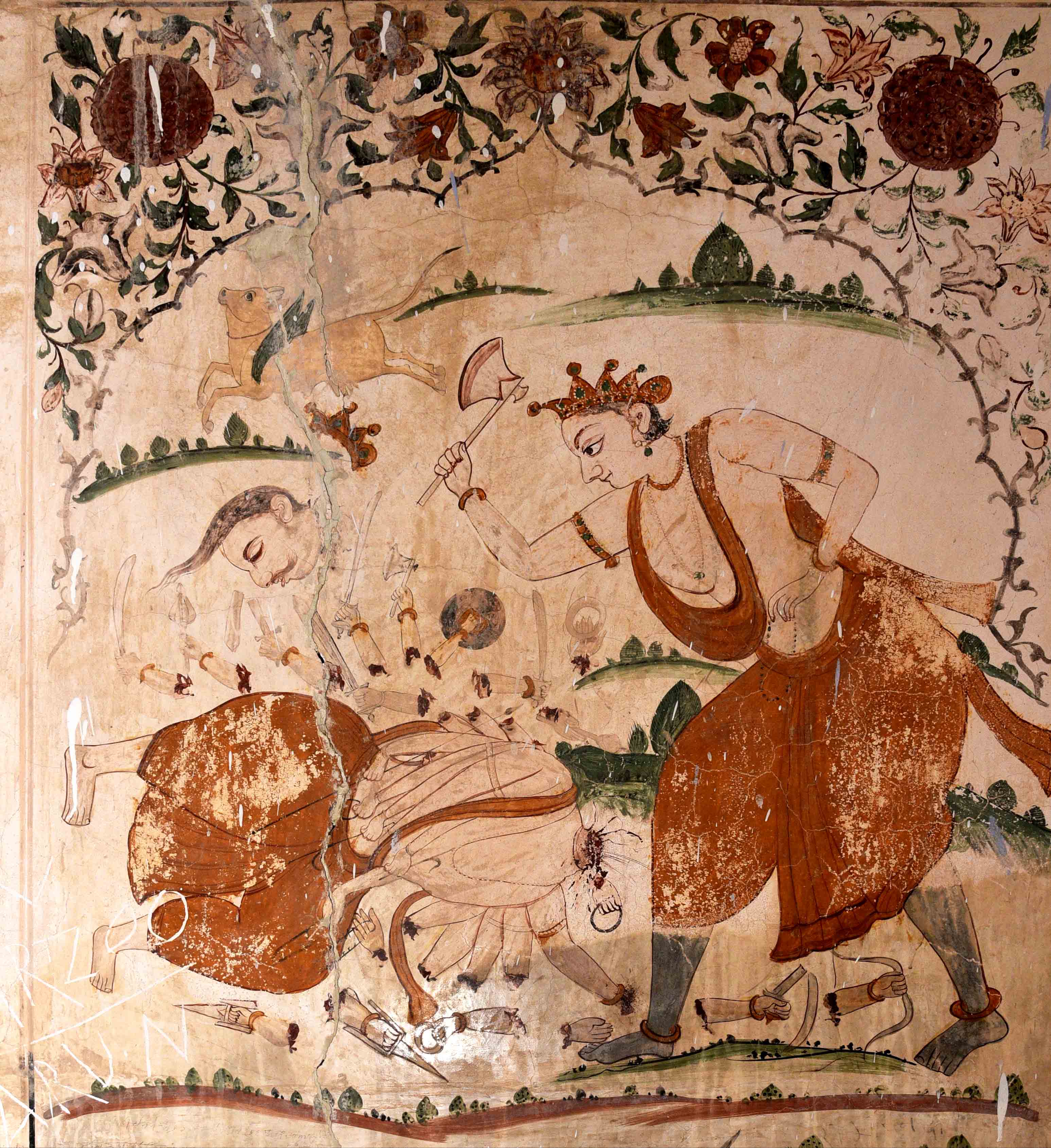 Mural Paintings from Jammu: Sui Simbli Temple | Sahapedia