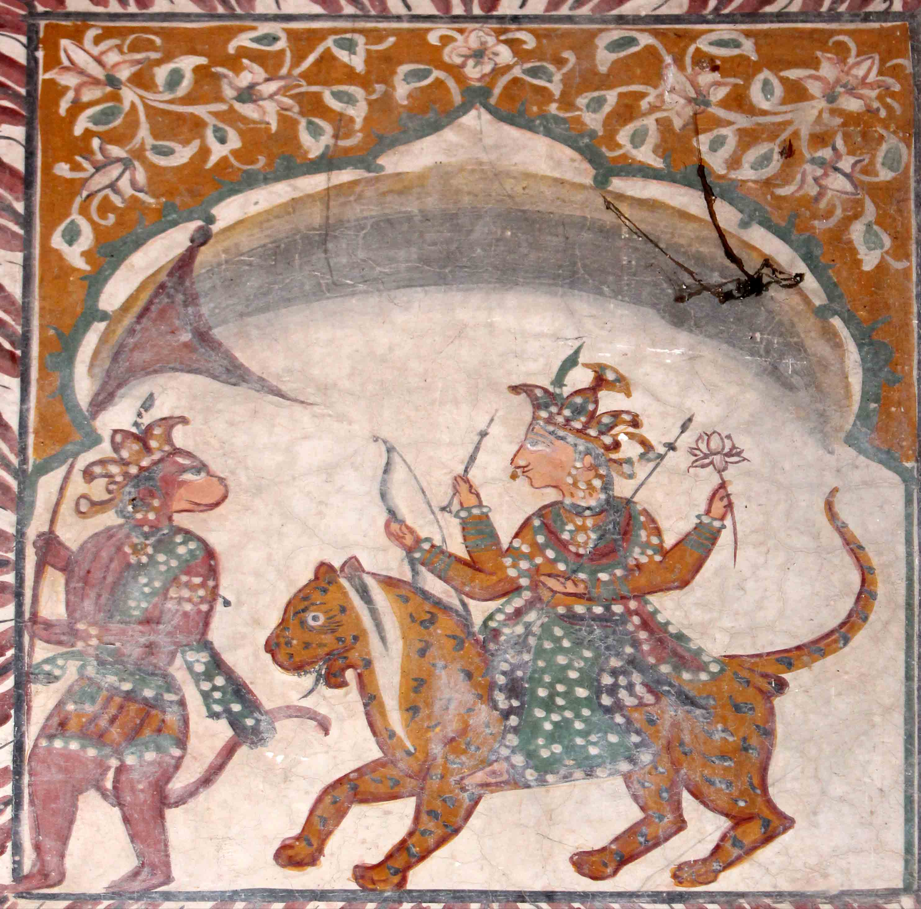 Mural Paintings from Jammu: Sui Simbli Temple | Sahapedia