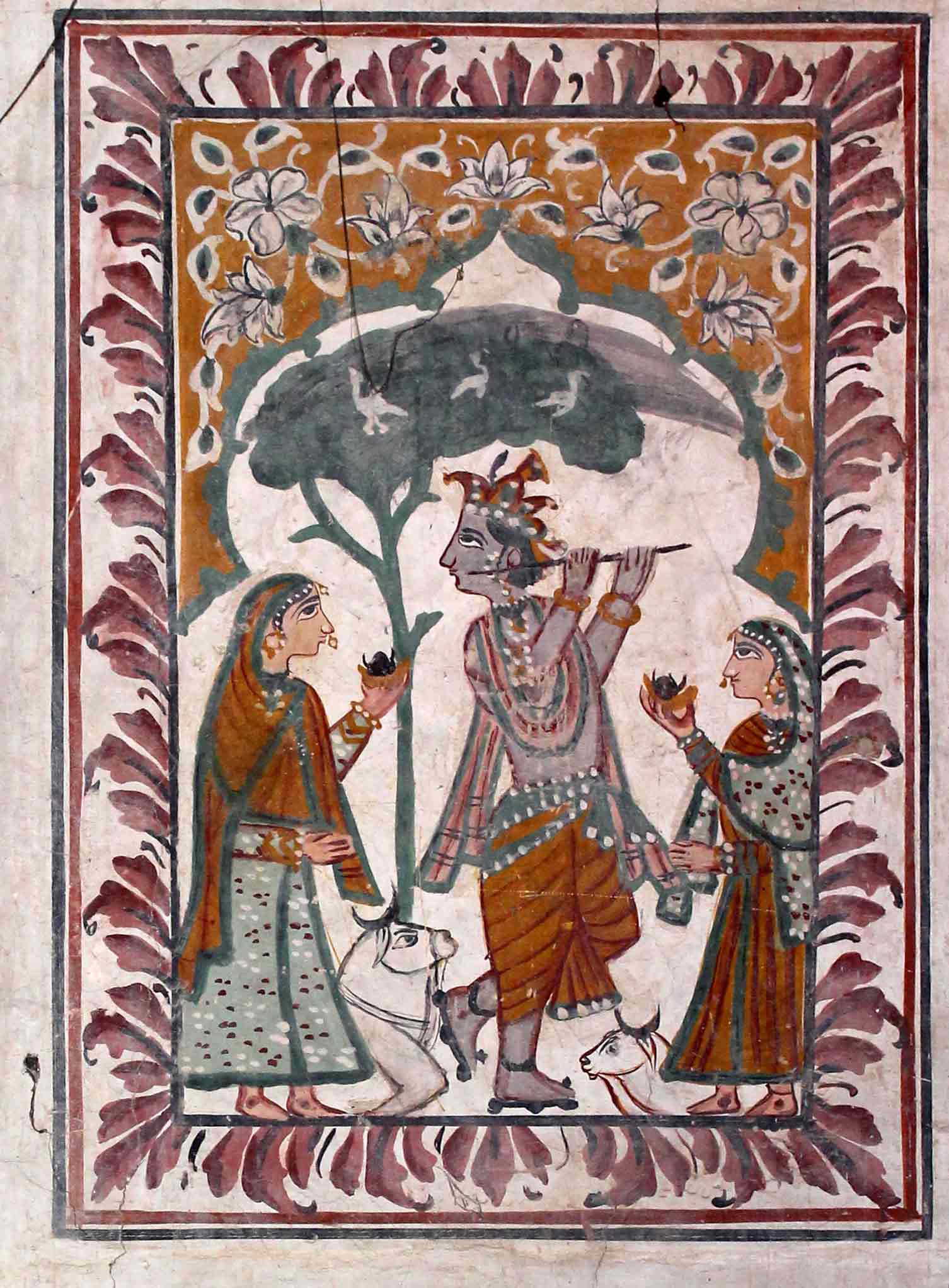 Mural Paintings from Jammu: Sui Simbli Temple | Sahapedia