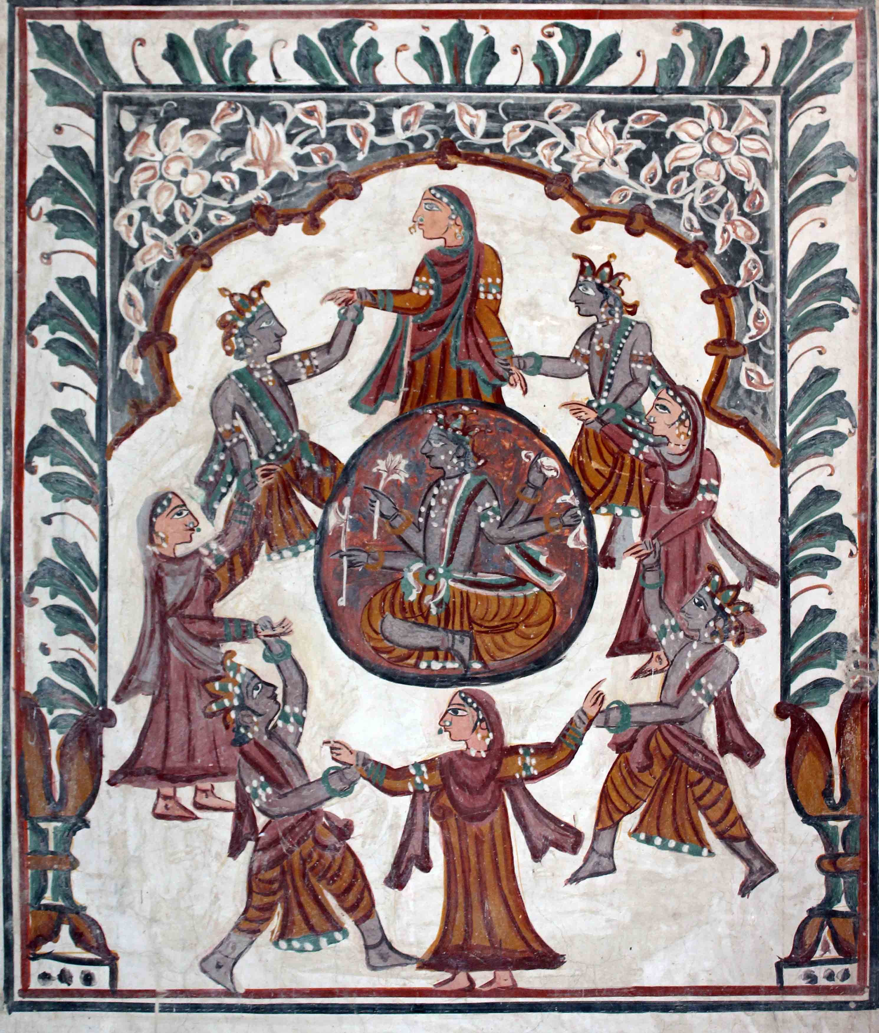 Mural Paintings from Jammu: Sui Simbli Temple | Sahapedia