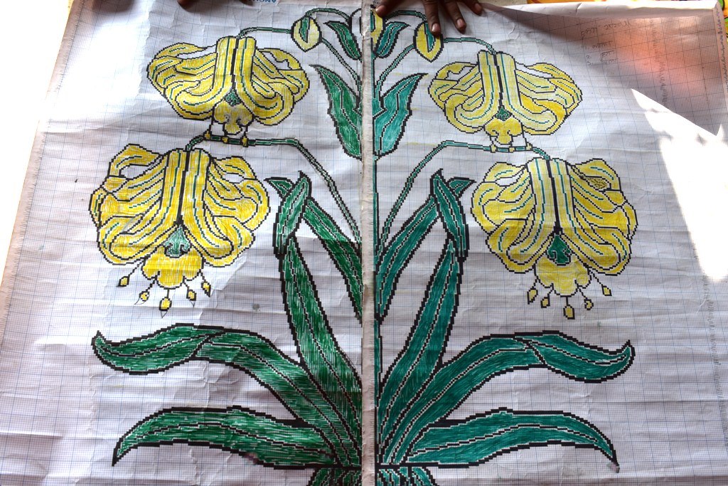 Technique of Velvet Handloom Weaving | Sahapedia