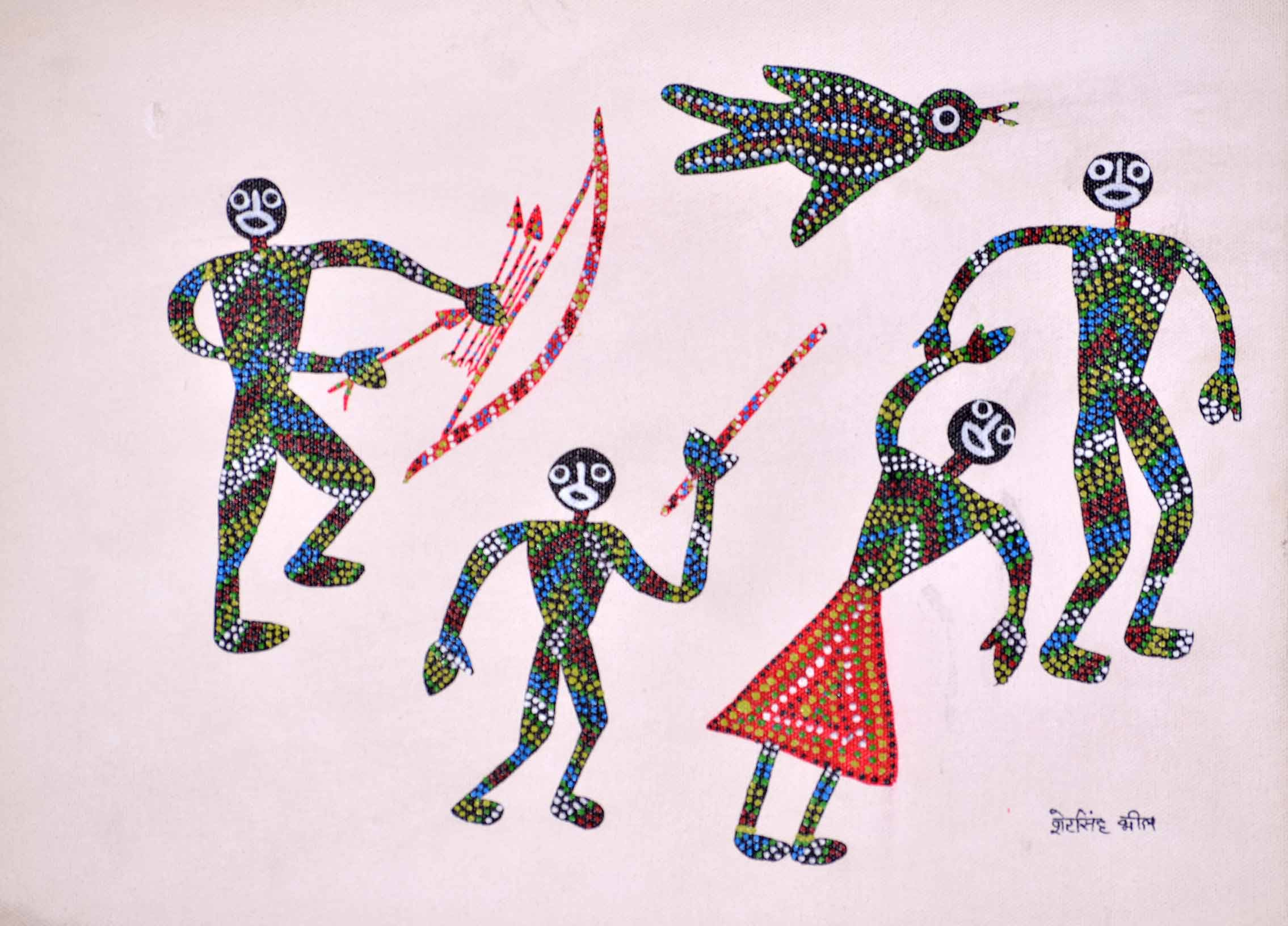 Paintings by Bhil Artists | Sahapedia