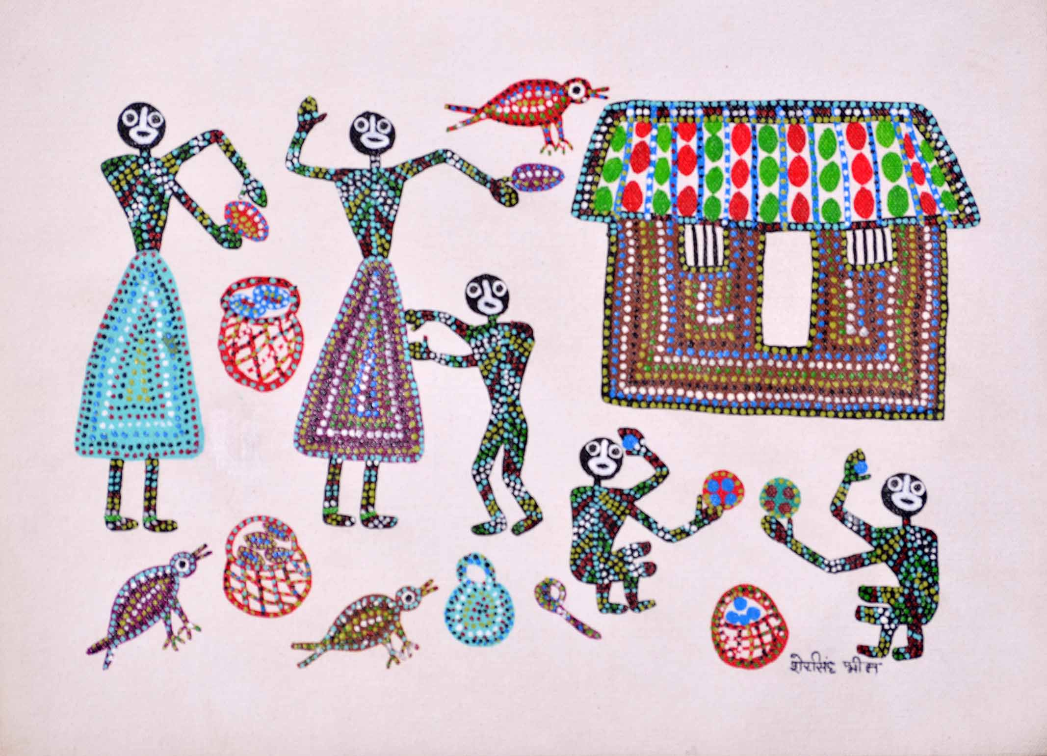 Paintings by Bhil Artists | Sahapedia