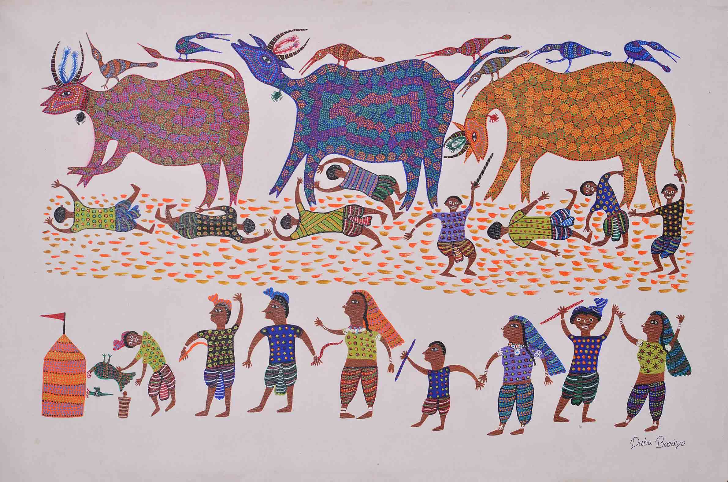 Paintings by Bhil Artists | Sahapedia