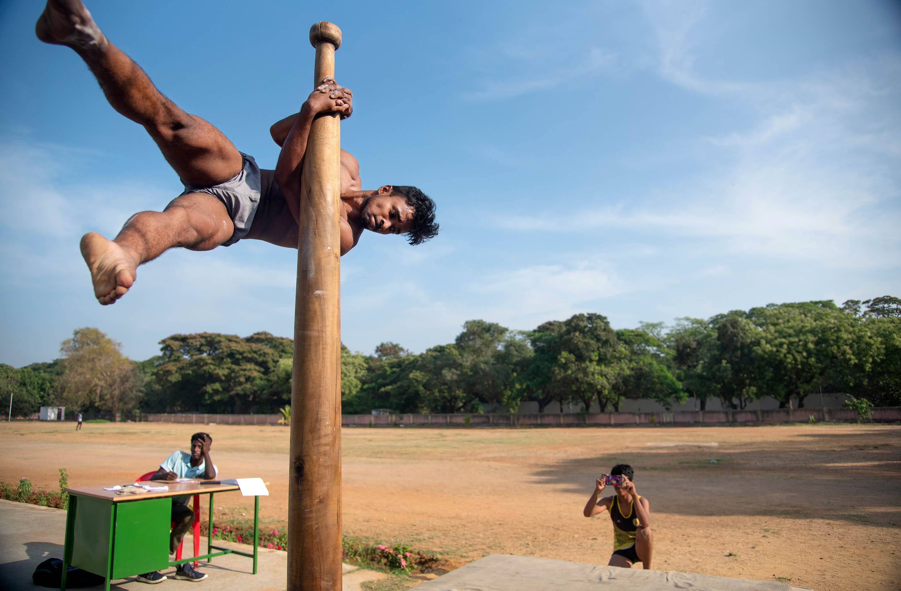 Wrestling the Pole: The Art of Mallakhamb Training | Sahapedia