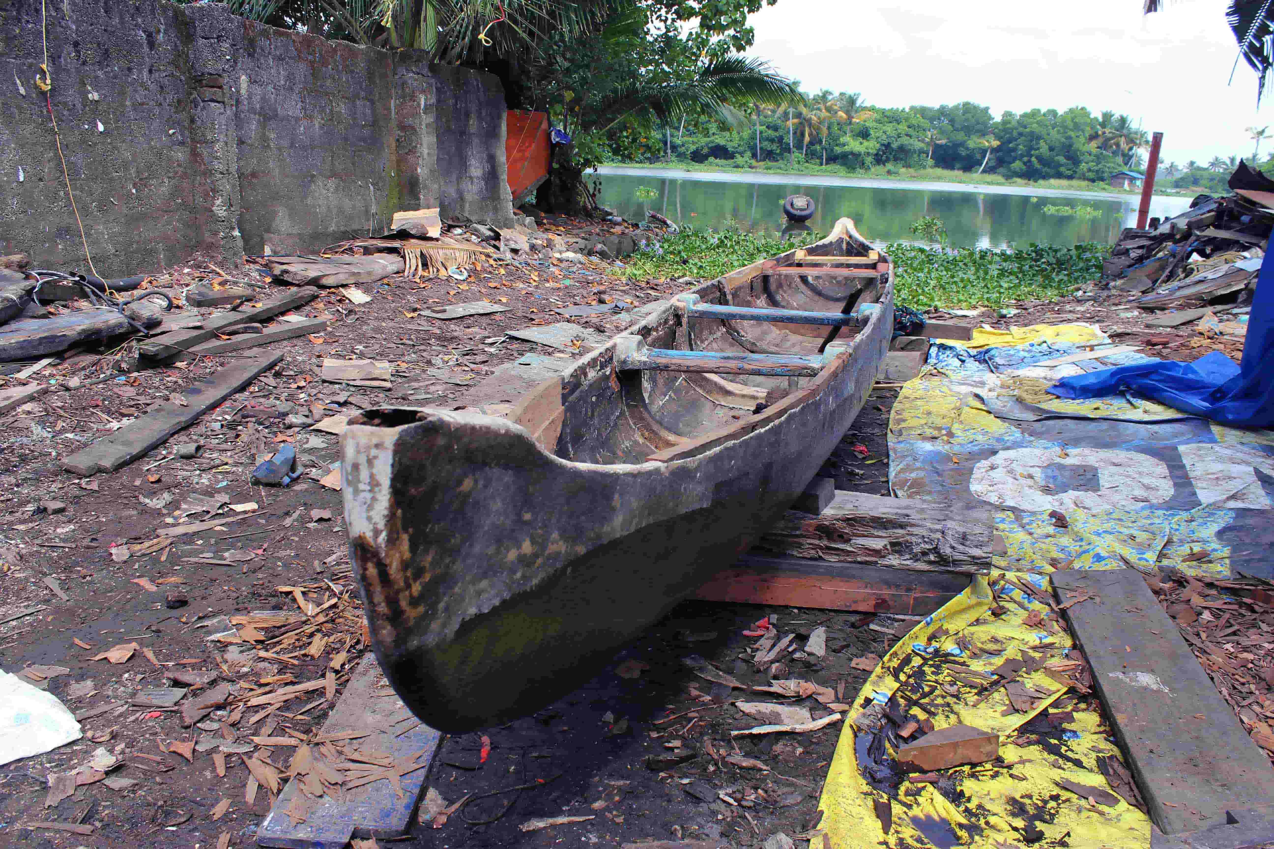 Boatbuilding Yards in Ponjikkara | Sahapedia