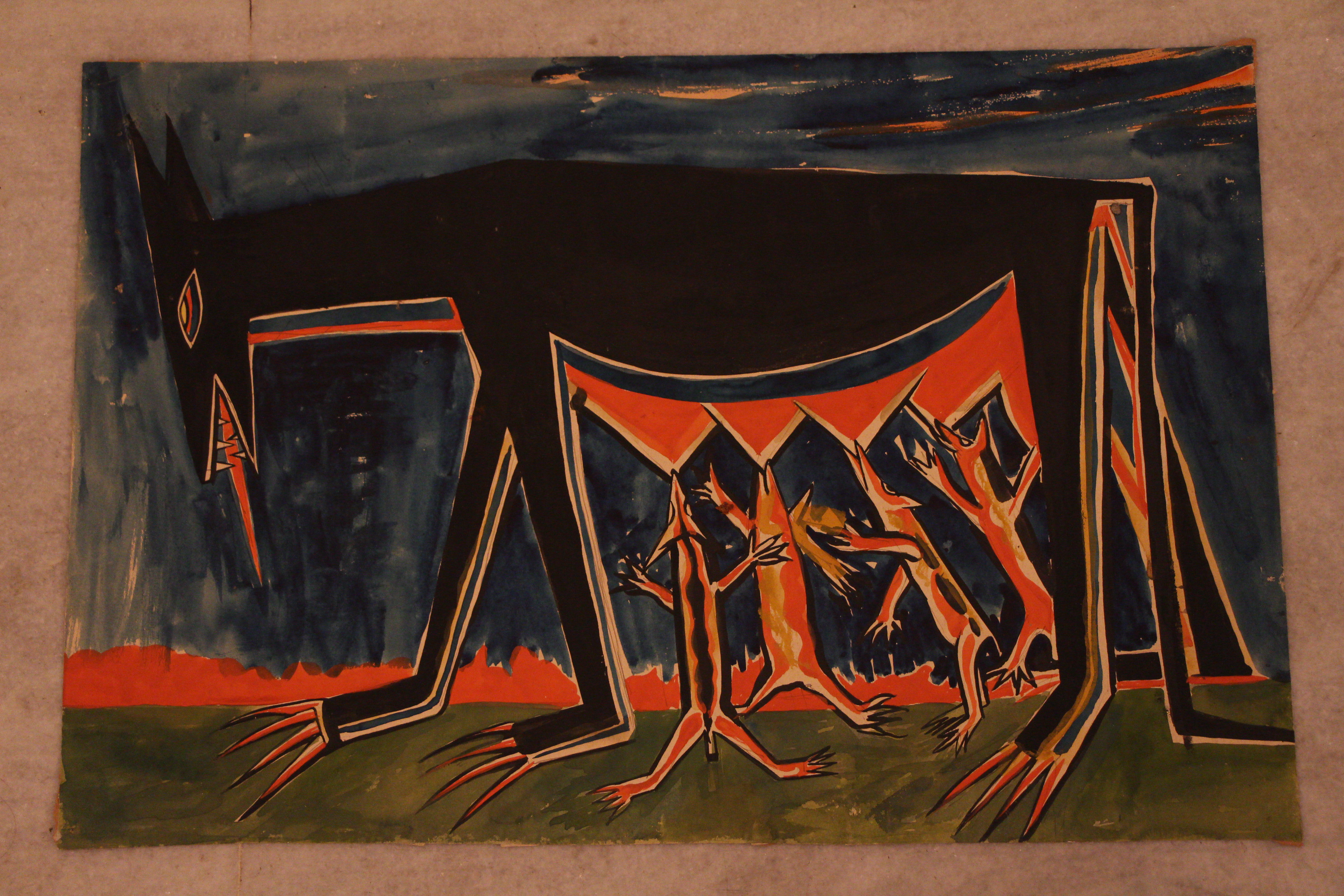 Collection of Artworks by Artist Abani Sen | Sahapedia