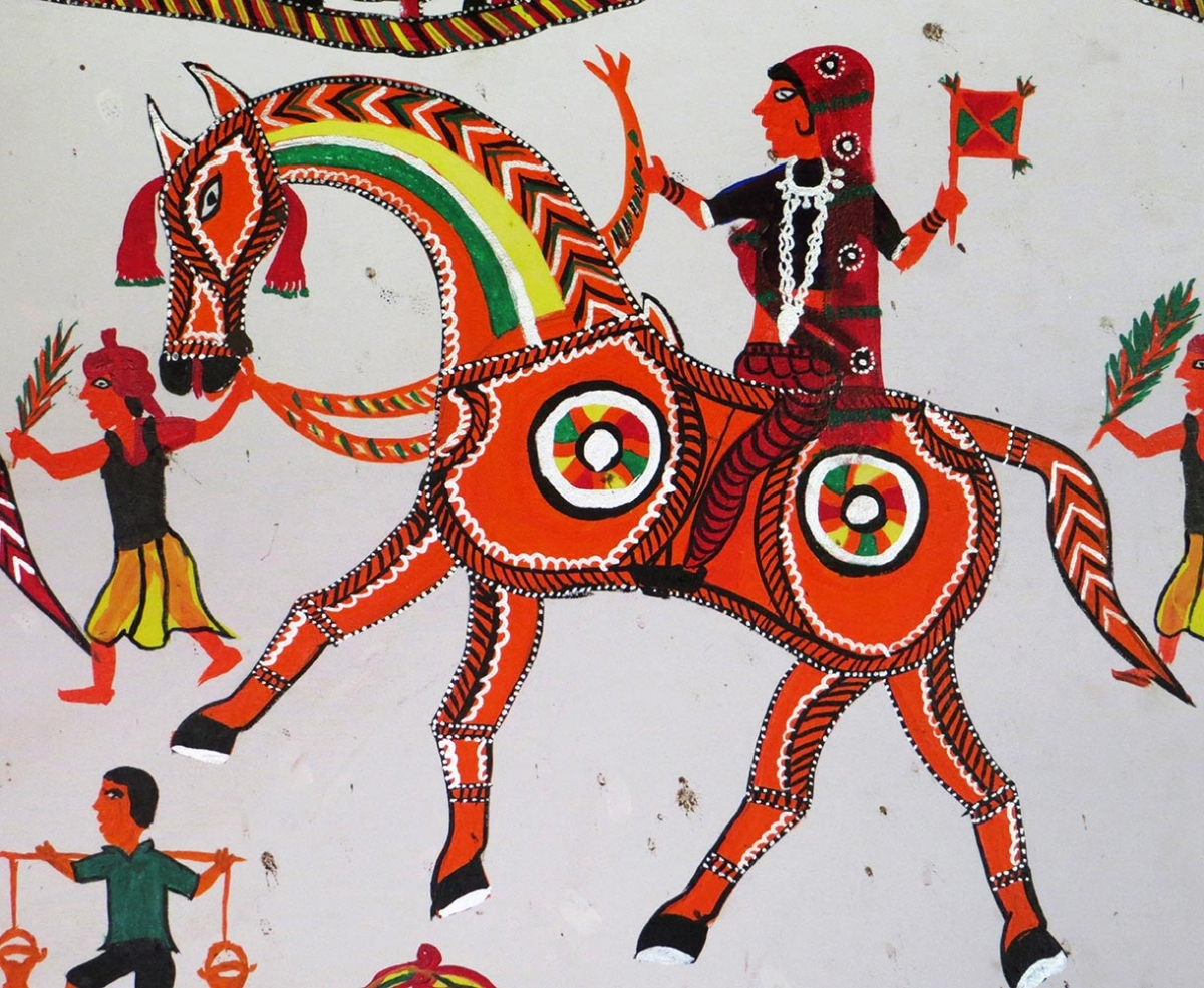 Motifs in Pithora Painting | Sahapedia
