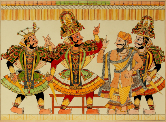 Mahabharata in Chitrakathi | Sahapedia