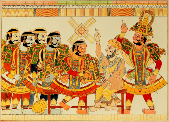 Mahabharata in Chitrakathi | Sahapedia