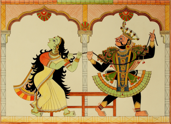 Mahabharata in Chitrakathi | Sahapedia