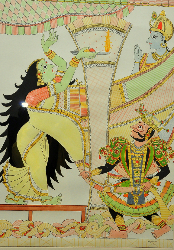 Mahabharata in Chitrakathi | Sahapedia