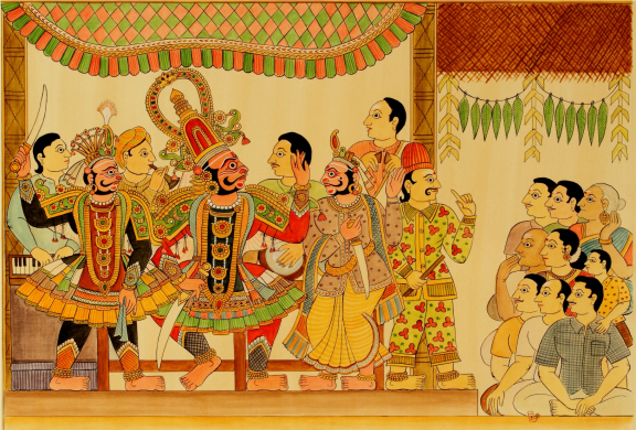 Mahabharata in Chitrakathi | Sahapedia