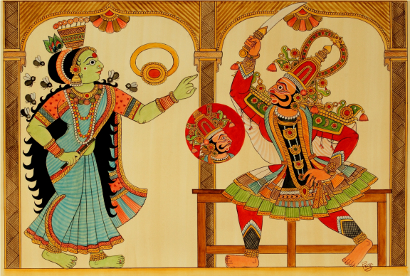 Mahabharata in Chitrakathi | Sahapedia