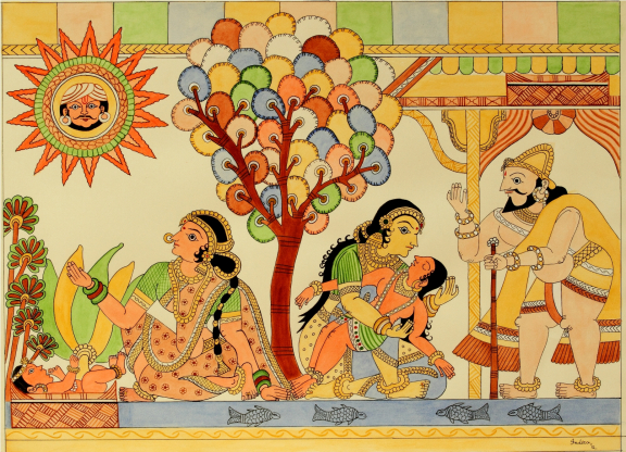 Mahabharata in Chitrakathi | Sahapedia