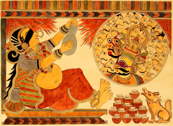 Mahabharata in Chitrakathi | Sahapedia