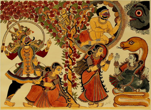 Mahabharata in Chitrakathi | Sahapedia