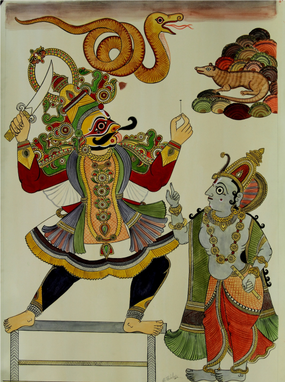 Mahabharata in Chitrakathi | Sahapedia